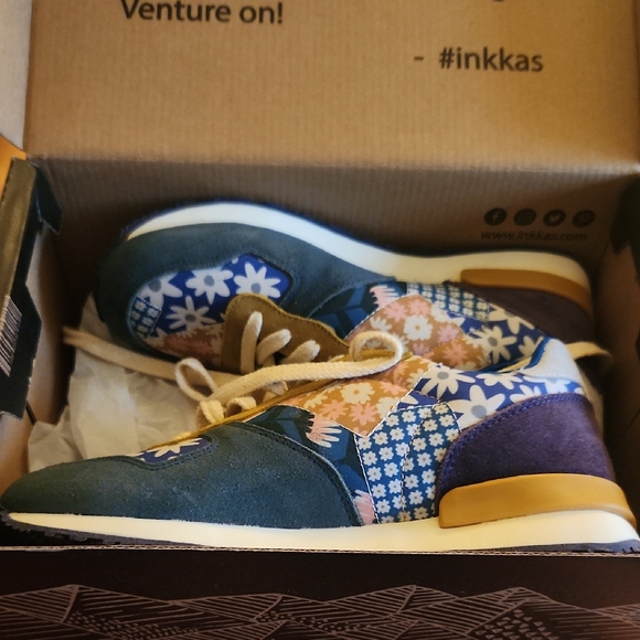 inkkas | Shoes | Inkkas Blue And Yellow Sneakers | Poshmark